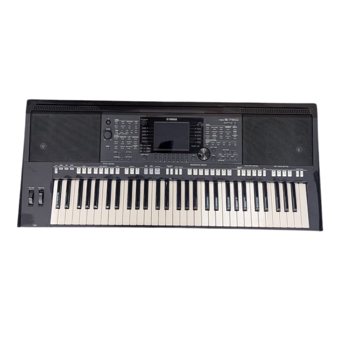 Used Yamaha PSR-S750 Keyboard With Stand and Power Supply - Own4Less